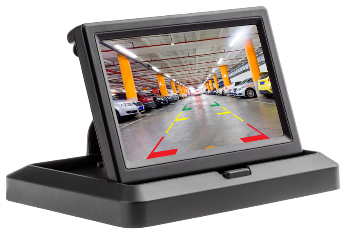 Sklápací Monitor 5″ do Auta | Kompaktný s Vysokým Rozlíšením pre ...